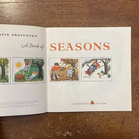 「A Book Of SEASONS」Alice & Martin Provensen（プロヴ...