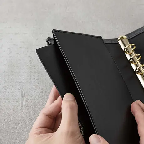 KNOX 【FLUCT｜フラクト】 システム手帳 バイブルサイズ フラップ付き 12...