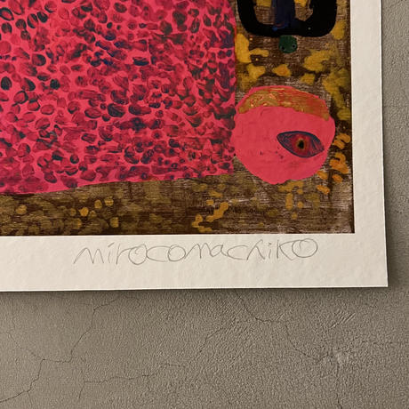 ミロコマチコ/mirocomachiko ジークレー版画『春』( Edition No. &サ...