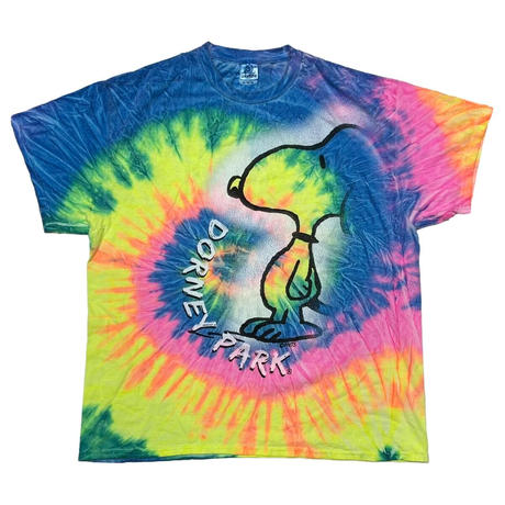 PEANUTS SNOOPY DORNEY PARK TIE DYE XL | greatLA...