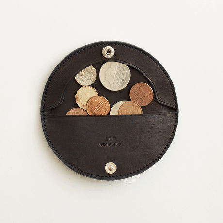 protractor coin case ( nude / black)*再入荷5月頃予定