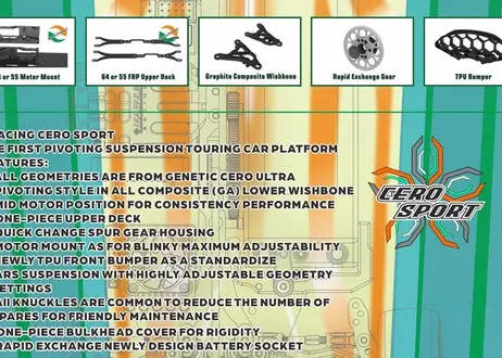 3Racing 1/10 CERO SPORT TOURINGCAR【KIT-CEROSPOR...