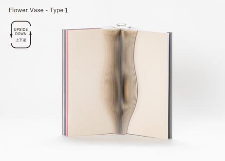 紙の花瓶 『Flowery Tale』 Original Edition 03 グレー D-F...