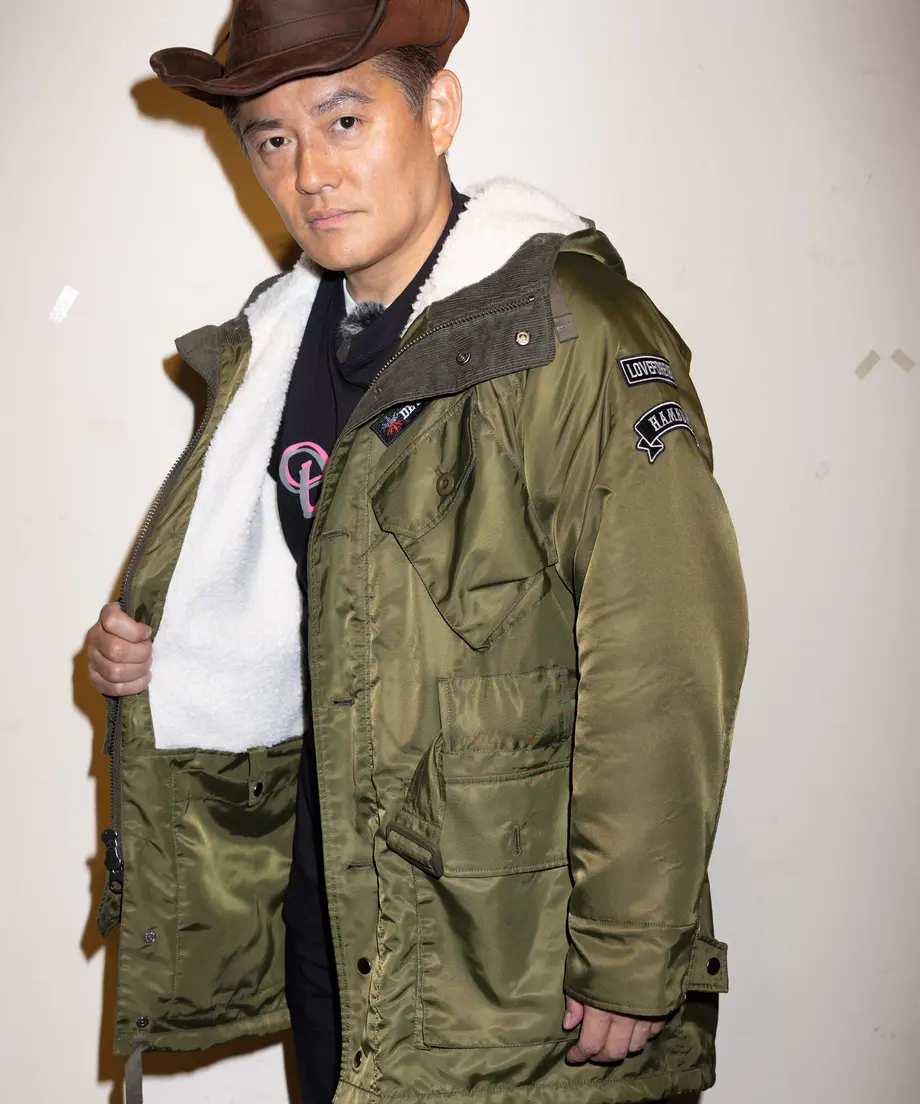 DEVILOCK x ハンバーグ師匠コラボレーション N-3Bタイプバイカージャケット (カー...