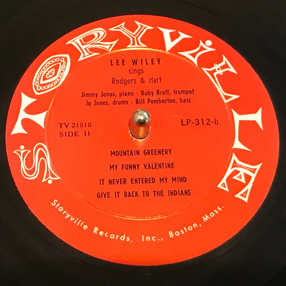 Lee Wiley／Sings Rodgers and Hart（Storyville LP3...