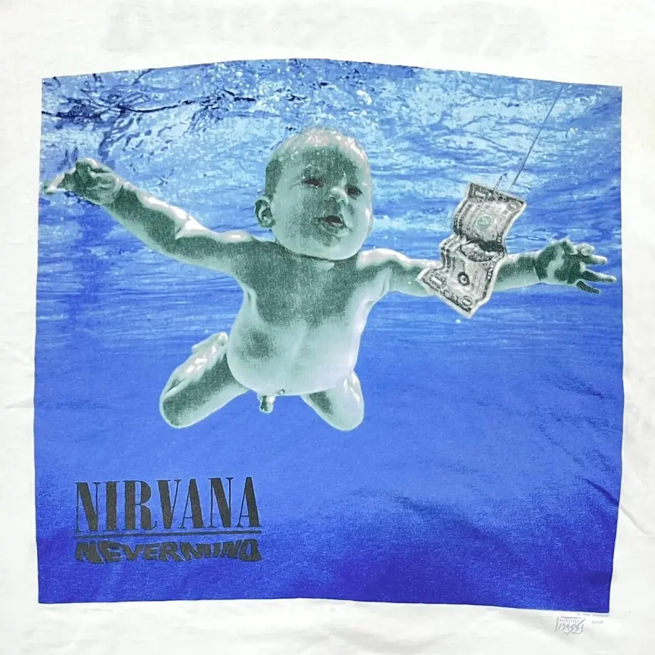 NIRVANA 1992 NEVERMIND WHITE BACKSTAGE PASS HAN...