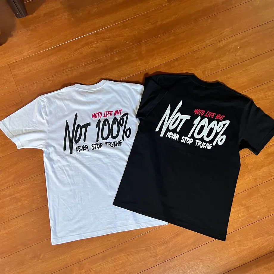 Not100% Tシャツ white【送料込】 | MOTO GANG's STORE