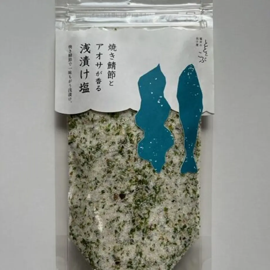 焼き鯖節とアオサが香る浅漬け塩 110g | 敦賀ワークス ストア