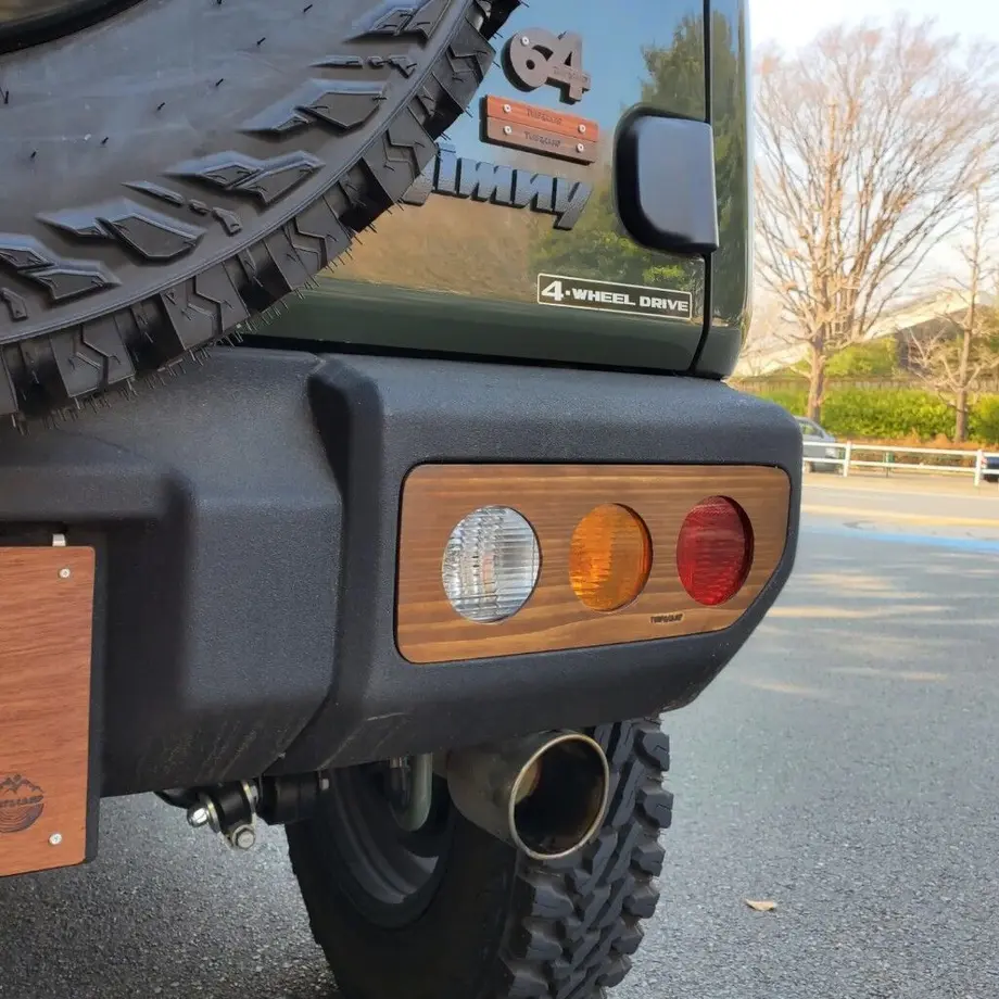 【外装(64・74エンブレム)】新型ジムニーウッドパネルJB64/74 | TURF&CAMP