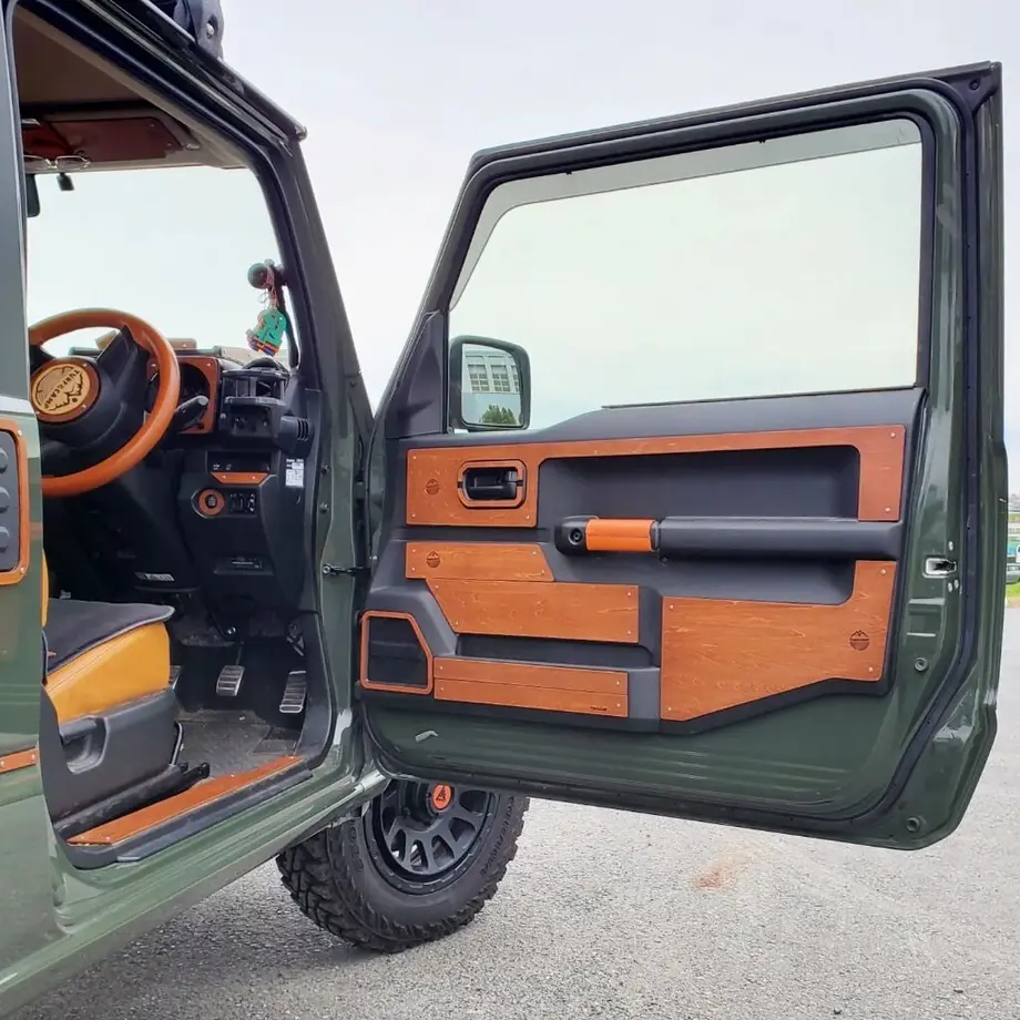 [フロントドア/①ミドルパネルA] 新型ジムニーウッドパネルJB64/74 | TURF&CAMP