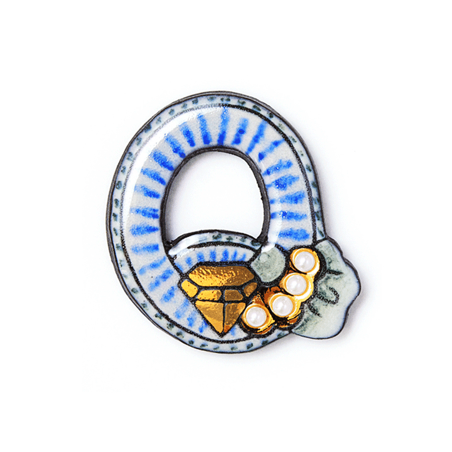 alphabet brooch / アルファベット ブローチ 《O - U》 | arie:...