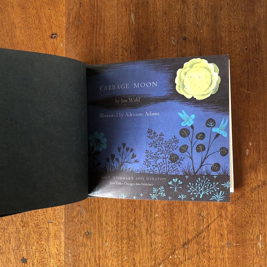 「CABBAGE MOON（1965年初版）」Adrienne Adams（エイドリアン・アダ...