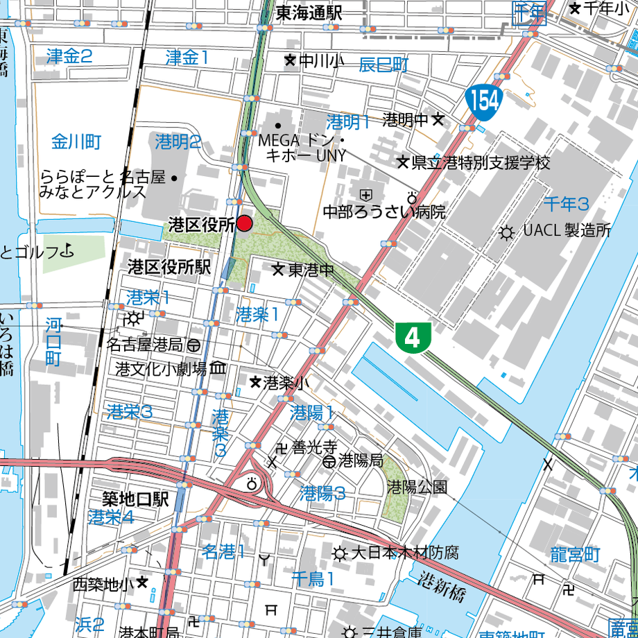 A名古屋市港区1/25000 | 地図素材
