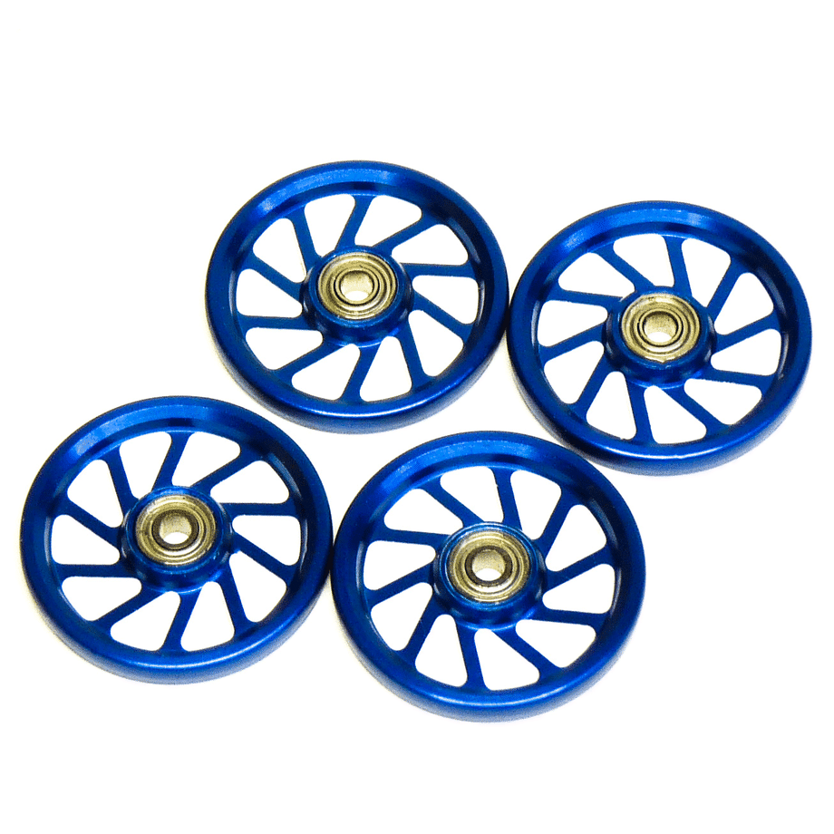 【スパイラル】CNC加工 19mm オールアルミベアリングローラー | mindev(みんでぶ)