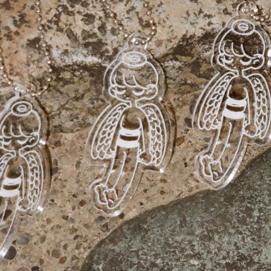 from Io 】key chain (white) | nelku art works