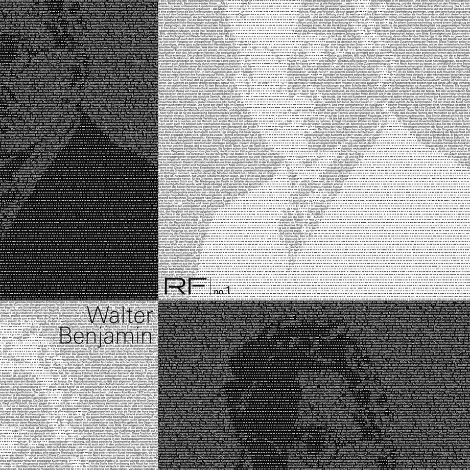 ポスター｜W・ベンヤミンの肖像 (『RF』no. 1) | RF magazine