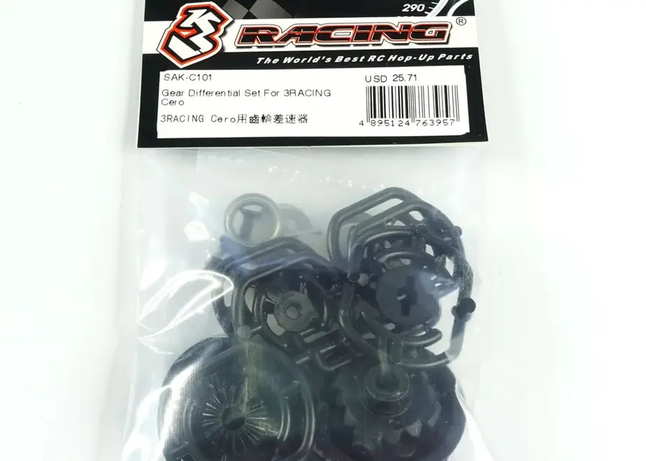3Racing SAK-C101 GEAR DIFFERENTIAL SET FOR 3RAC...