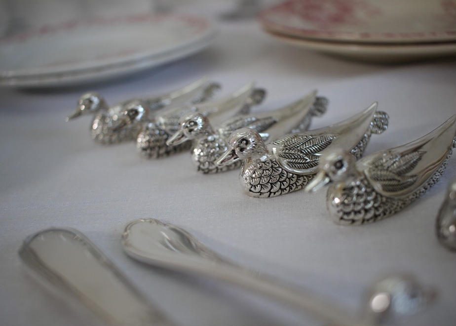 【ネコポス発送対象商品】France Brocante Silea 小鳥のカトラリーレスト