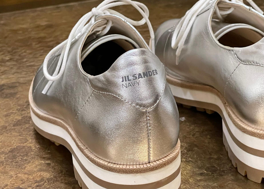 jilsander navy 2019ss leather shose 41 dead sto...