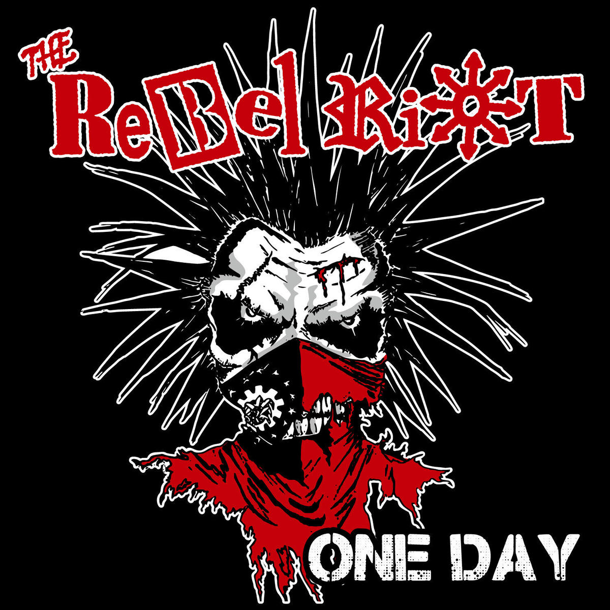 THE REBEL RIOT - One Day 7"EP - イラストジャケ (Harima...