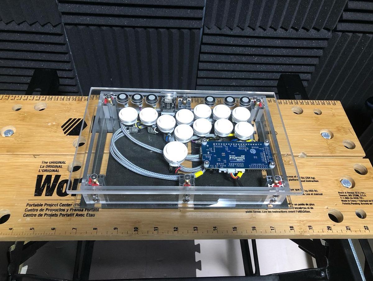 【オリジナルアケコン】小型AFG-コントローラー レバーレス | AFG- controller