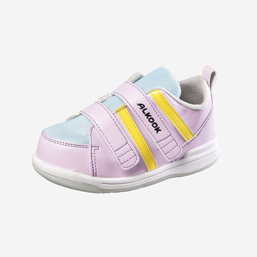 ALKOOK／装具対応シューズ／支柱付装具SLB用（AL-103）／パープル＆サックス（キッズ...