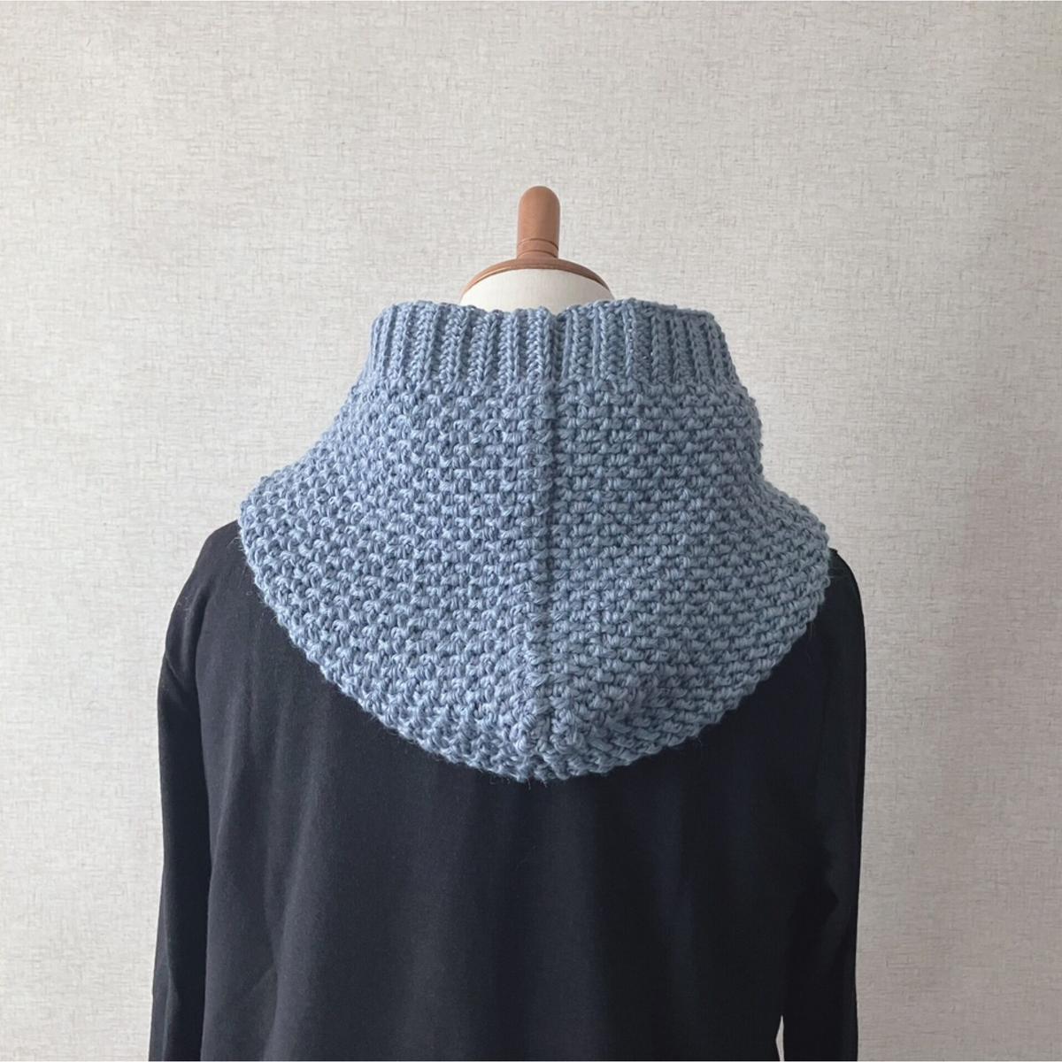 【編み図】ボタン留めのバラクラバ（DL版） | かぎ針編み雑貨の編み図 ATELIER *mati＊