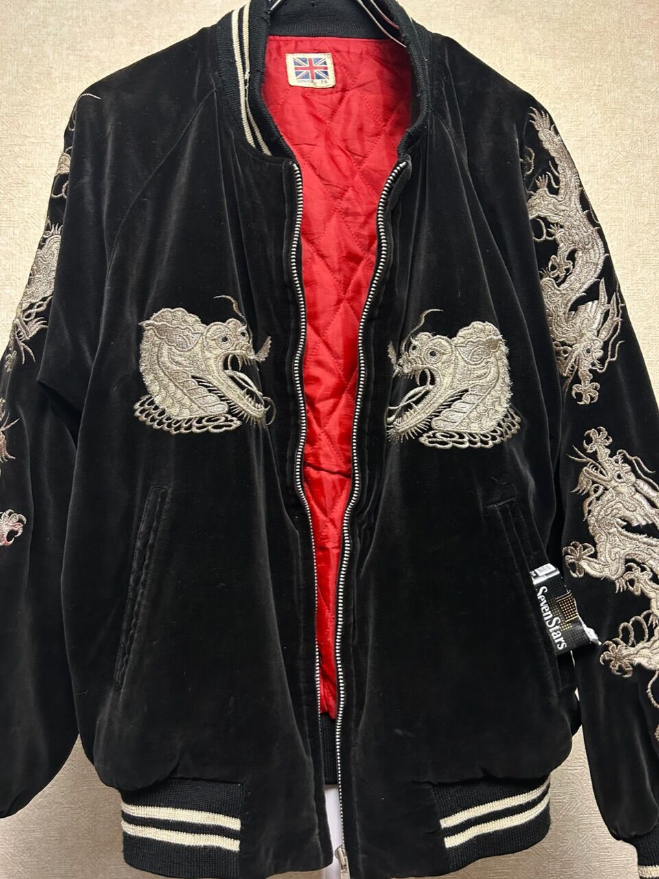 ♦️我妻屋十周年スペシャルアイテム♦️〈80年代LONDON F.B.希少黒別珍スカジャケット...