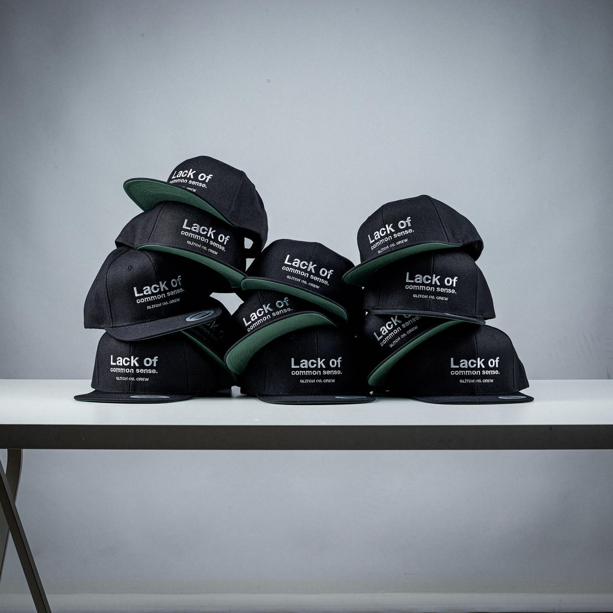 Lack Of Common Sense Logo Cap GLITCH OIL JAPAN lack-of-common-sense-logo-cap-glitch-oil-japan