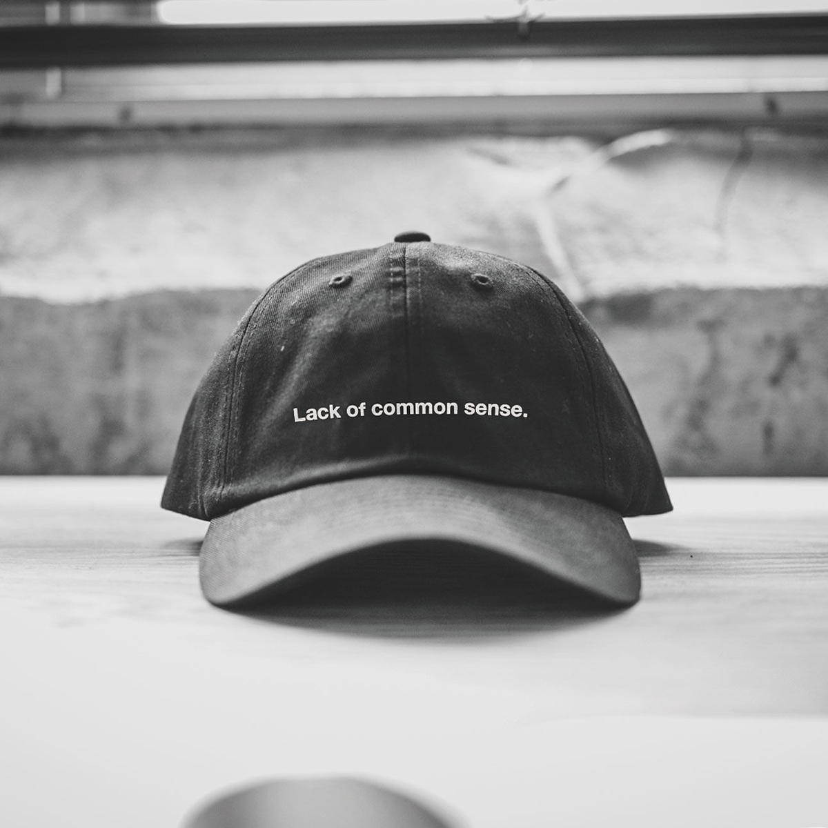Lack of common sense Horizontal Logo cap | GLI...