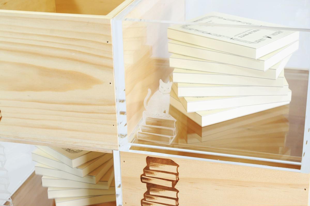 BOOK CONTAINER HALF ACRYLIC | BIBLIOPHILIC