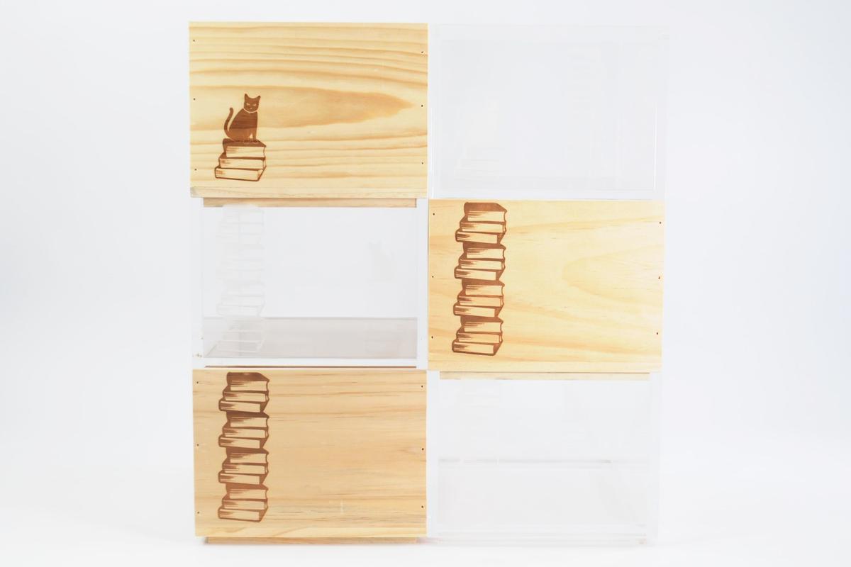 BOOK CONTAINER HALF ACRYLIC | BIBLIOPHILIC