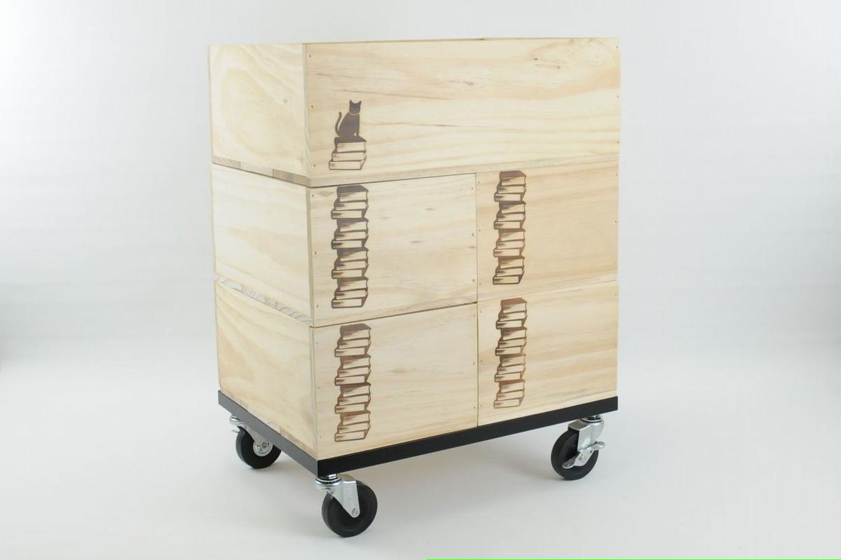 BOOK CONTAINER CART | BIBLIOPHILIC