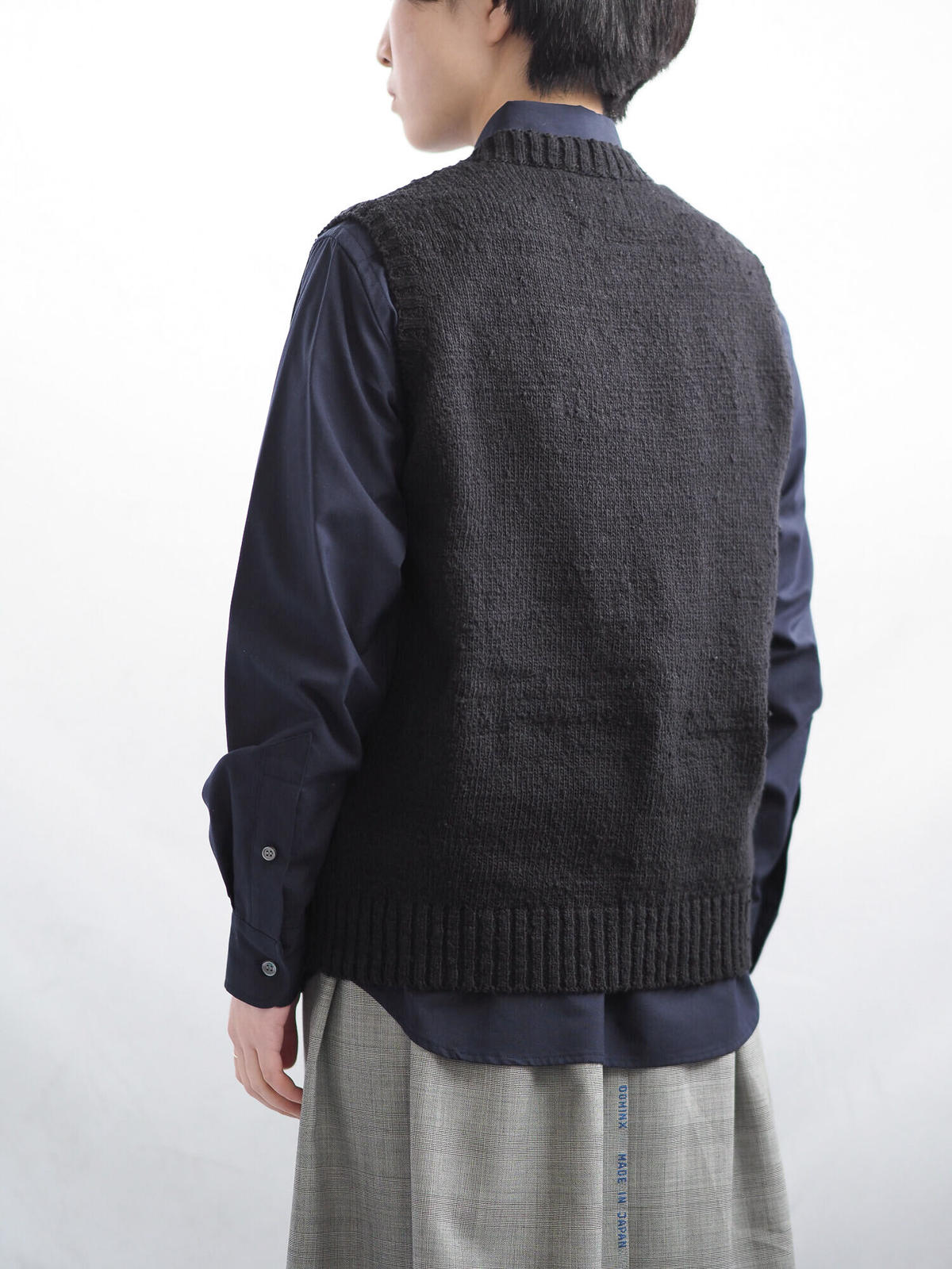 ガラ紡ニットベスト KTG-002 [ コットン ] | 新見本工場 オンラインストア