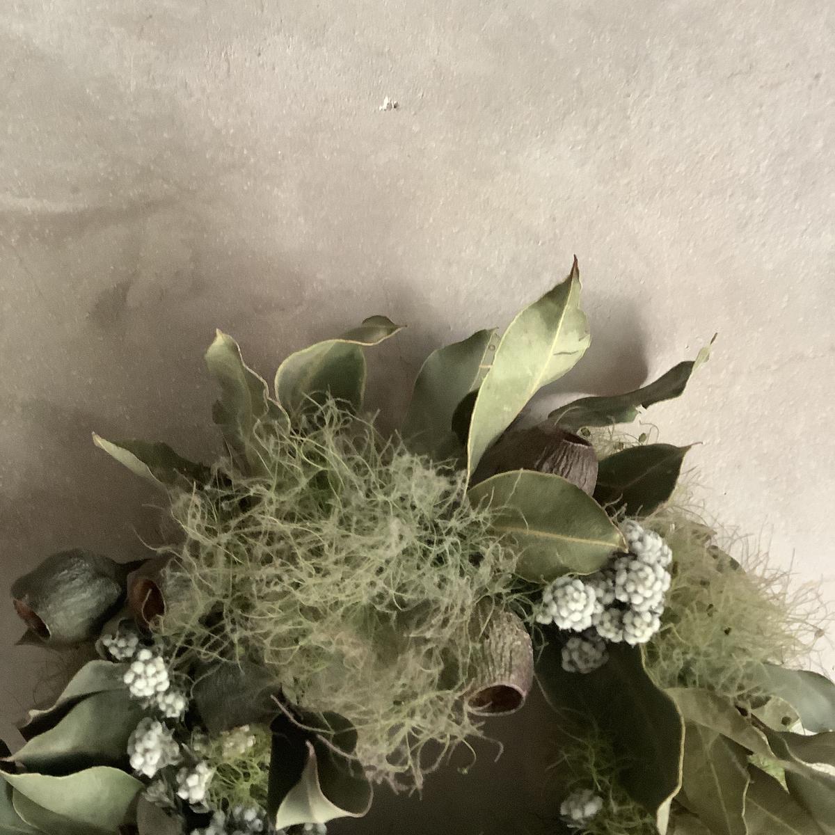Dried Eucalyptus & Smoke Tree Wreath (ユーカリとスモーク...