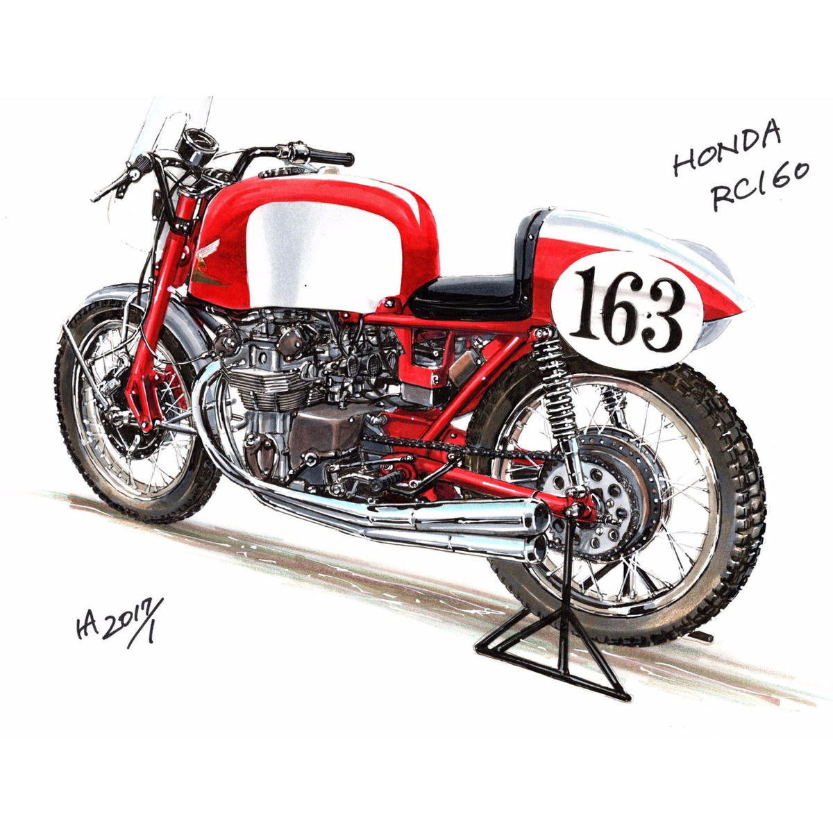 Honda RC160 (フレーム付きポスター) | BPLJ