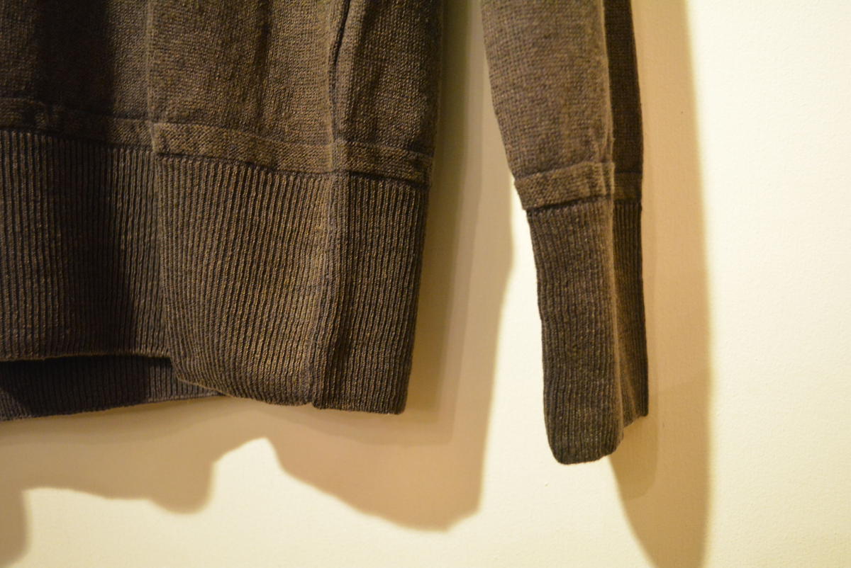 -grp- linen crew neck knit marrone | credo ...