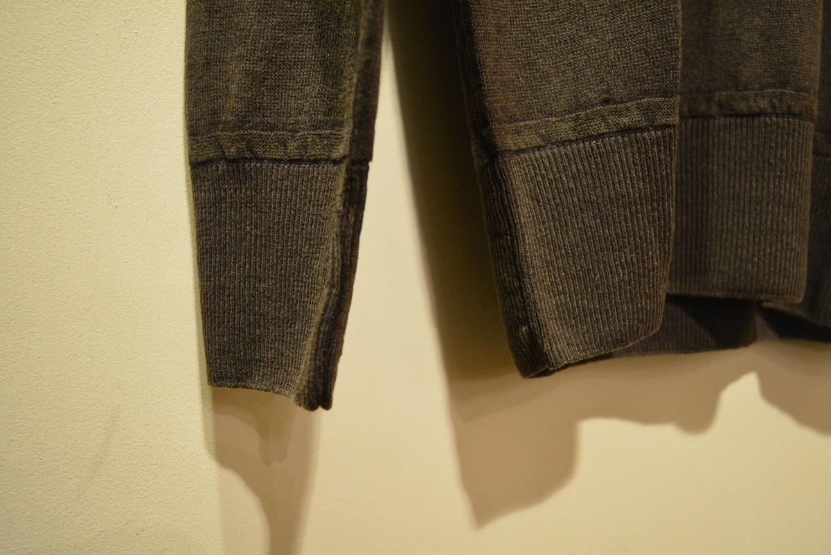 -grp- linen crew neck knit marrone | credo ...