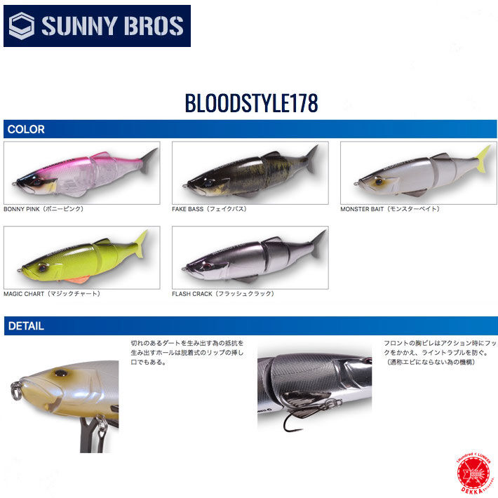 SUNNY BROS / サニーブロス [ BLOOD STYLE 178 / ブラッドスタ...