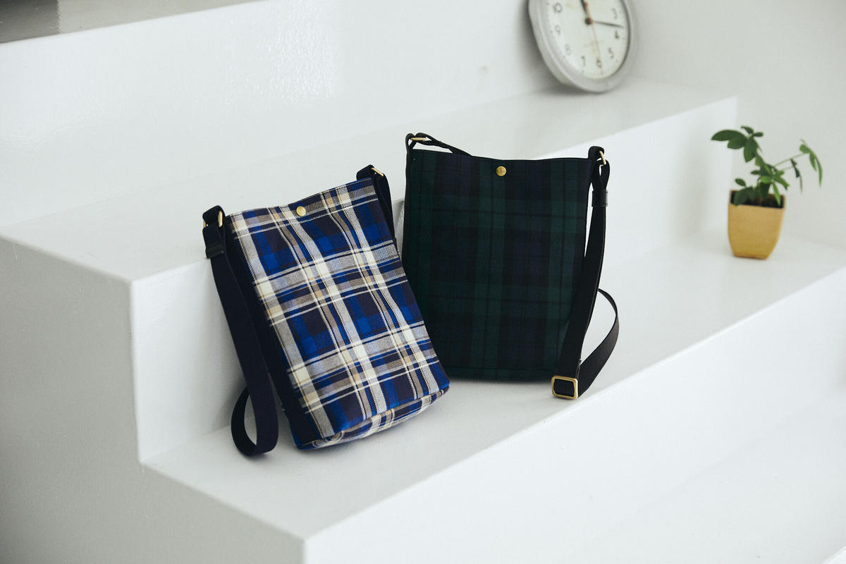 EVERGREEN SAC CHECK SHOULDER【OK-016C】 | Filer