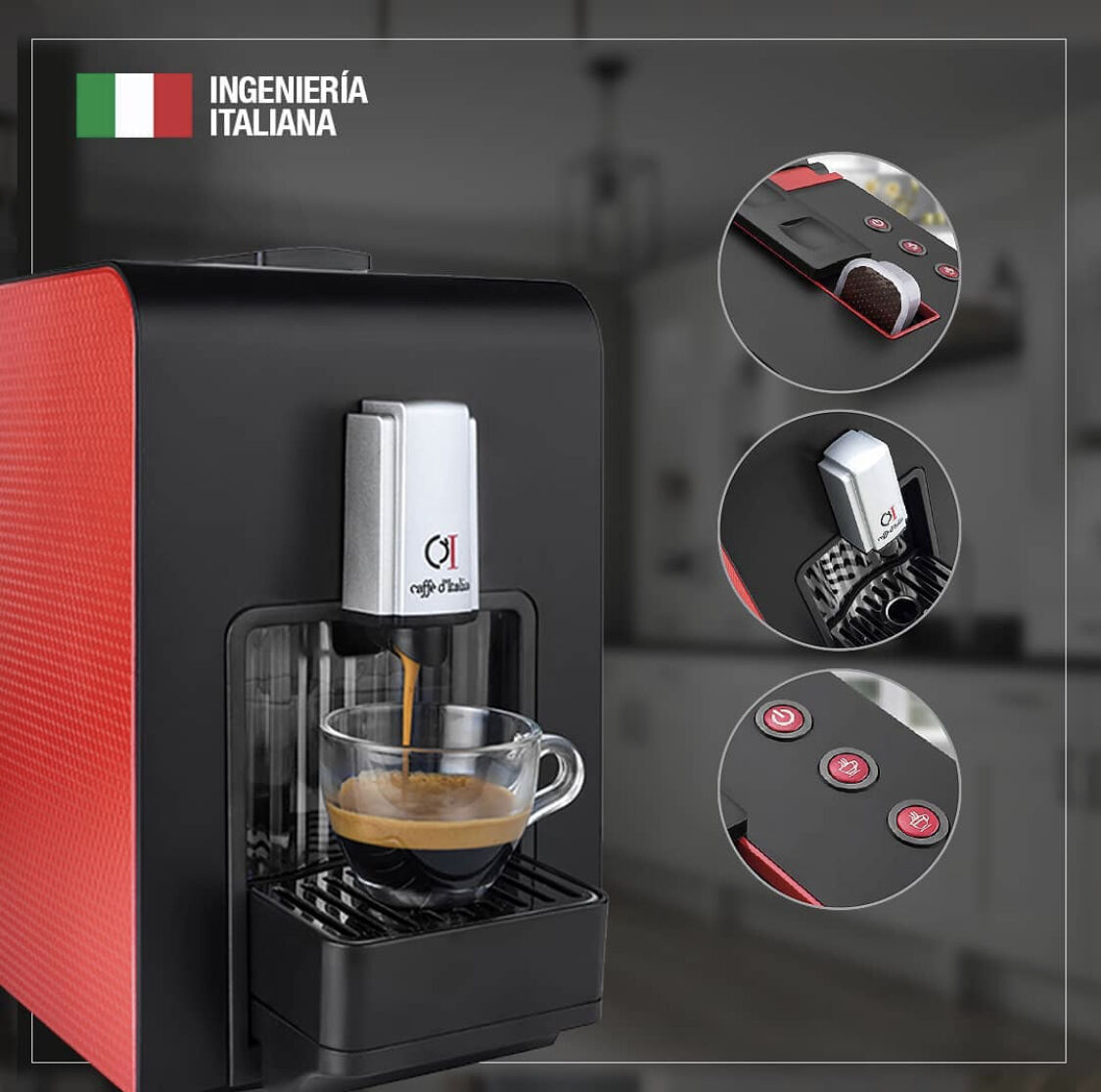 【お試しキャンペーン中】カフェデイタリア コーヒーメーカーCHIKKO イタリア本場のエスプレ...