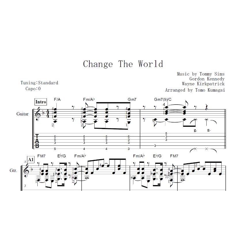 Change The World -Eric Clapton- Jazz arrangemen...