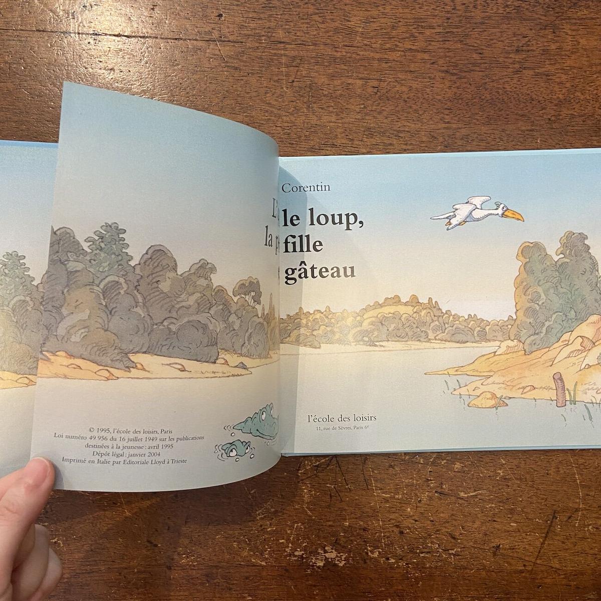 「L'ogre, le loup, la petite fille et le gateau」...