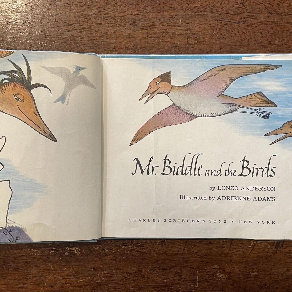 「Mr.Biddle and the Birds（1971年初版）」Lonzo Anderso...