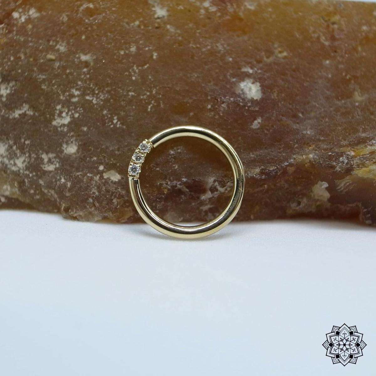 3 Gem Blaze Ring-18K(YG)(WG) /DIAMOND(VS) | GLA...