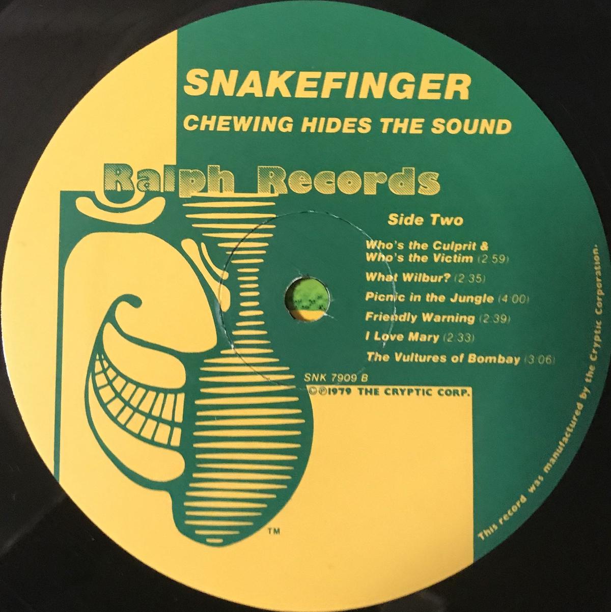 Snakefinger - Chewing Hides The Sound [LP][Ralp...