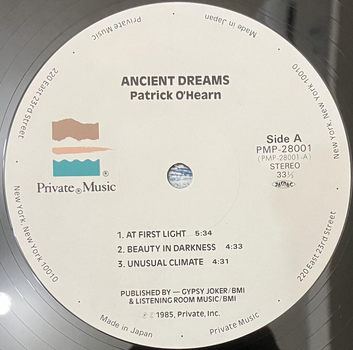 Patrick O'Hearn - Ancient Dreams [LP][Private M...