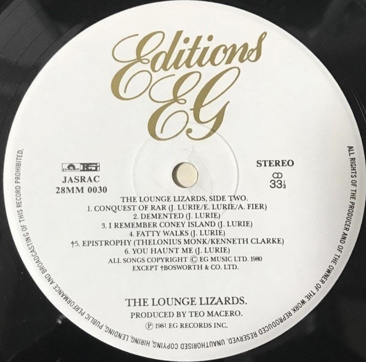 The Lounge Lizards - The Lounge Lizards [LP][Po...