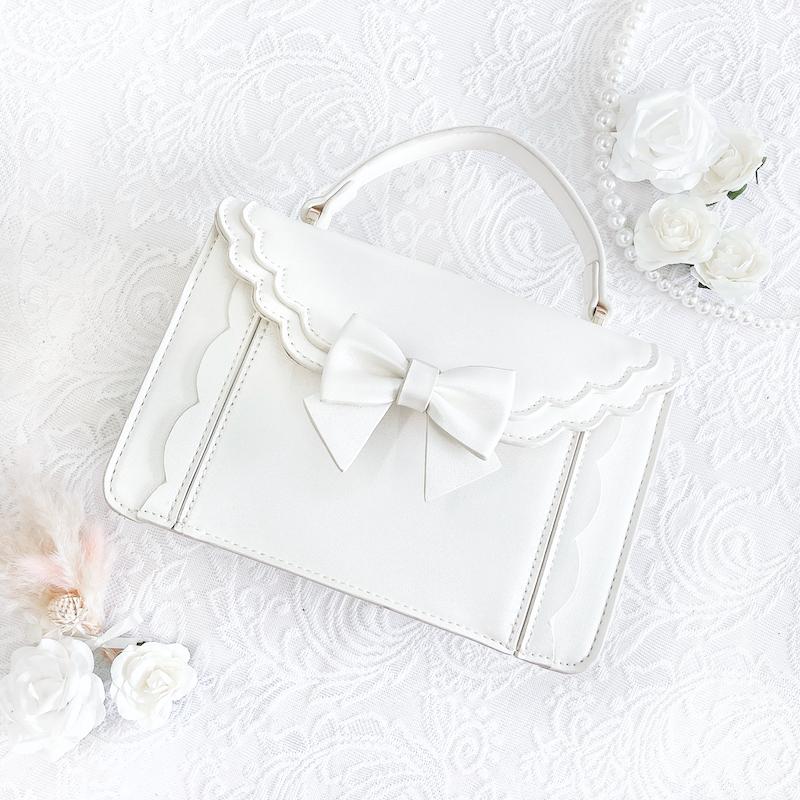 【ぬいバッグ】リボン付きスカラップ痛ショルダーバッグ | G.triGer