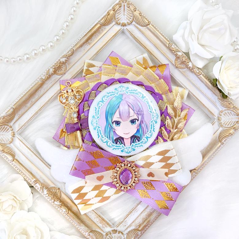 【缶バッジ 痛ロゼット】羽付きロゼット(天使) | G.triGer